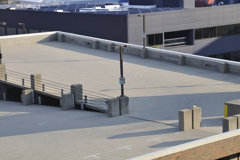 Empty Ramp in Parking Garage Mall Stock Image - Image of modern ...