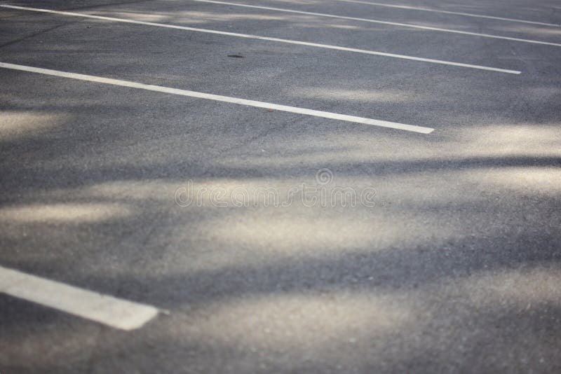 Empty Parking Space with White Lines. Road Markings Stock Illustration ...
