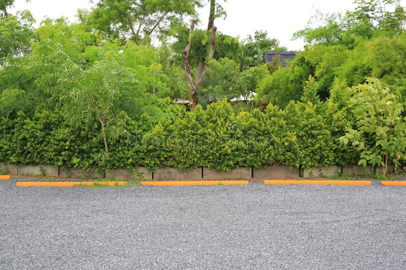 Empty Parking Spaces Outdoor Public Park Bumps Barrier Stock Photos ...