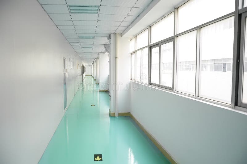 An old factory corridor stock photo. Image of ruin, room - 33775362