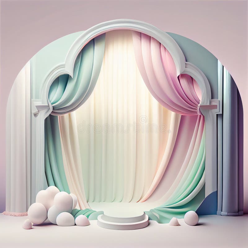 Stage stock illustration. Illustration of cloud, digital - 20047014