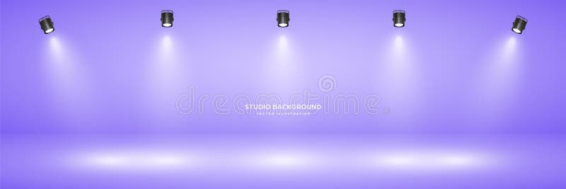 Empty Pastel Violet Studio Abstract Background with Spotlight Effect ...