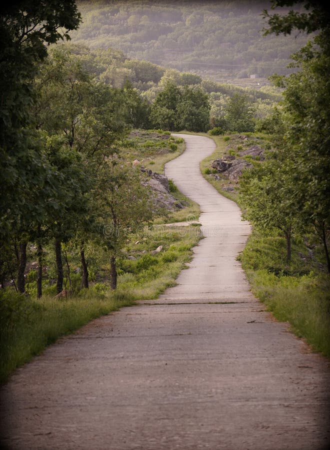 Empty path by the fields stock image. Image of fields - 246654355