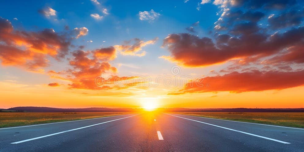 Empty Pathway, Wide Angle Perspective, Great for Presentation Slides ...