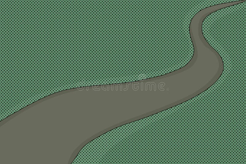 Empty Paved path stock illustration. Illustration of cartoon - 48443106