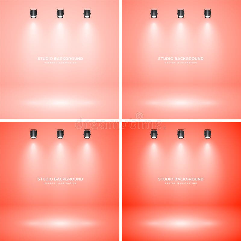 Empty Peach Studio Abstract Backgrounds with Spotlight Effect. Product ...