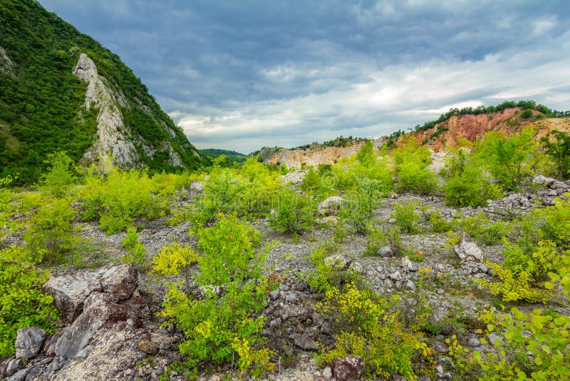 Empty Rural Road through Rugged Terrain Stock Photo - Image of path ...
