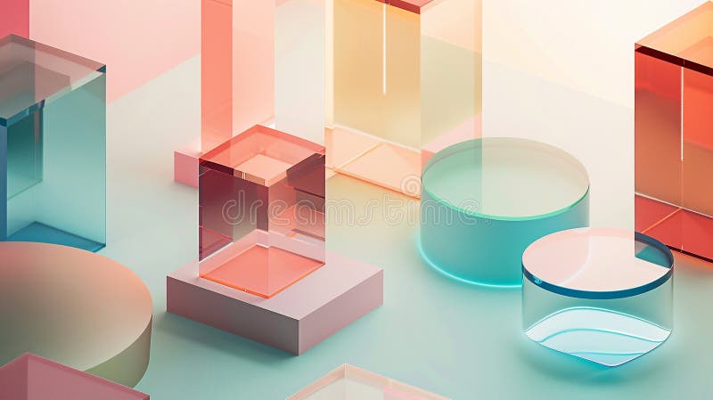 Empty Pedestal Mockup Space for Display Product. Abstract Minimal ...