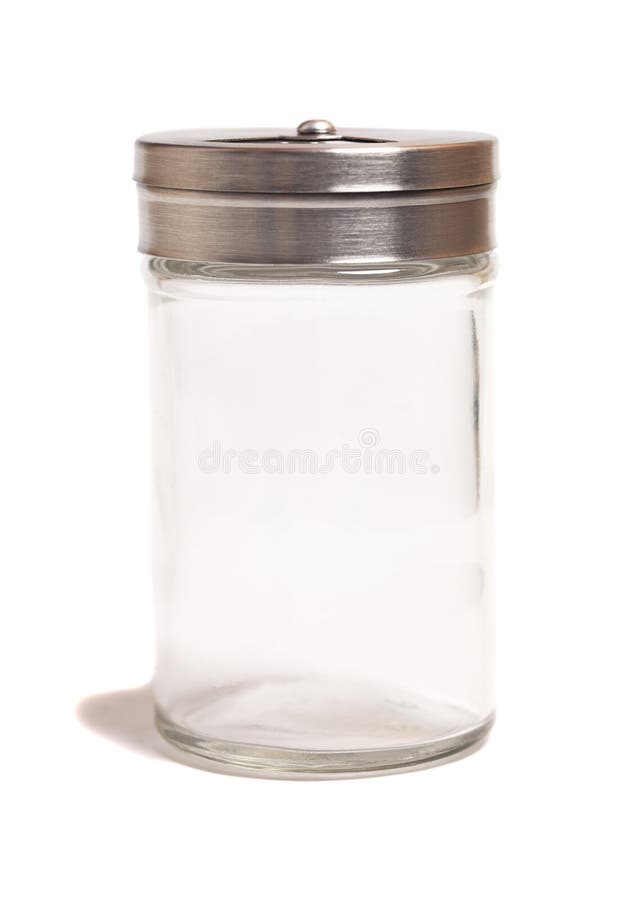 Empty Pepper and Salt Shaker. Isolated on White Background Stock Photo ...