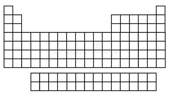 Empty Periodic Table of Elements Icon. Empty Periodic Table of Elements ...
