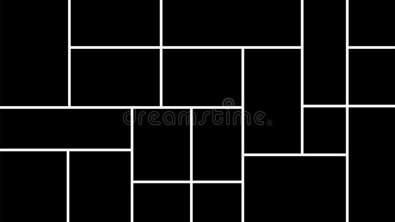 Empty Photo Collage Template. Frames for Photo. Collage Concept. Vector ...