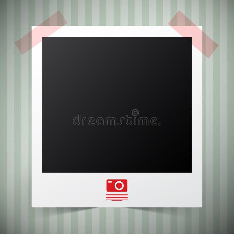 Empty Photo Film Frame with Camera Icon Stock Vector - Illustration of ...