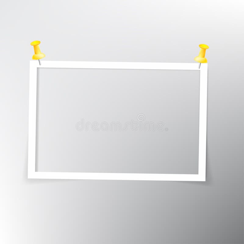 Empty Photo Frames with Shadow Effects. a Photo Frame with Tape of ...