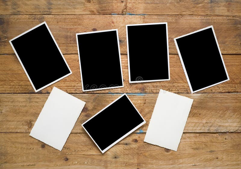 Empty photo frames, stock image. Image of blank, brown - 39530355