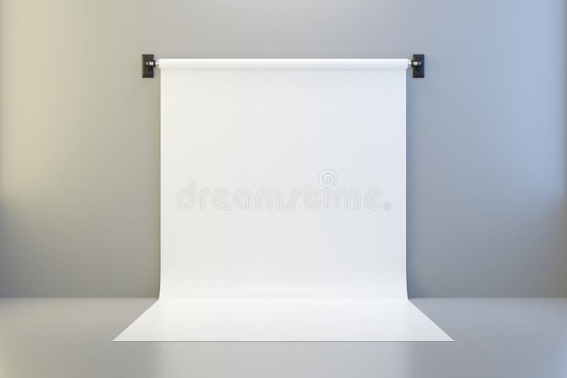 Empty Photo Studio Backdrops on Spotlight Room Background with Showing ...