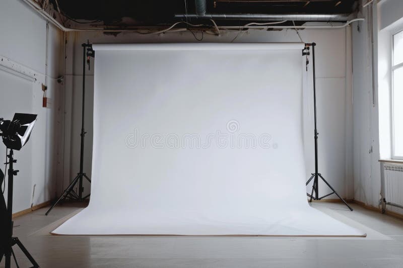 Empty Photo Studio is Awaiting for Models and Photographers Stock Image ...