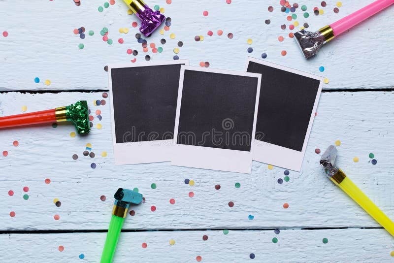 Empty Photography on White Floor Stock Photo - Image of album, camera ...