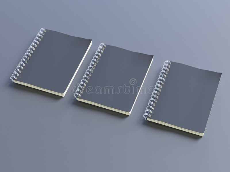 Photorealistic Book Mockup Light Grey Background Stock Illustrations ...