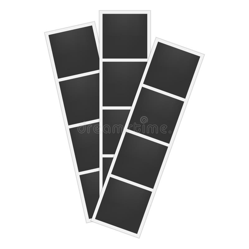Empty Photos Frames. Photo Booth Vector. Template for Photo, Image ...