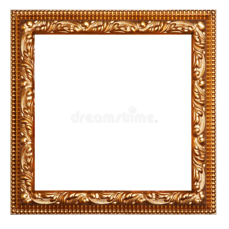 Empty Picture Frame Isolated Stock Photo - Image of isolated, decorate ...
