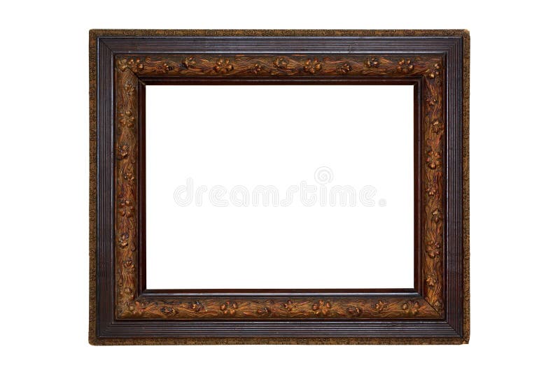 Empty Picture Frame Isolated Stock Photo - Image of isolated, decorate ...