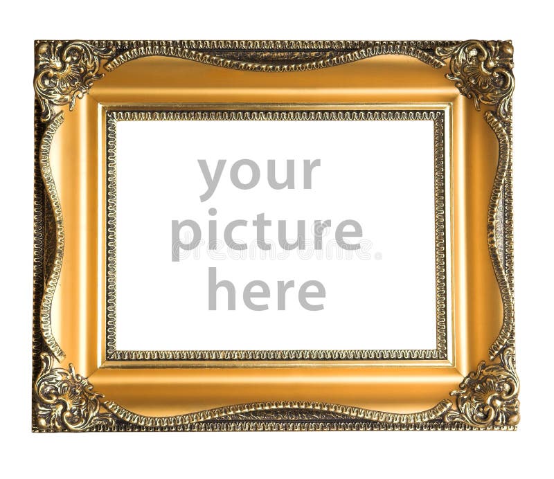 EMPTY PICTURE FRAME stock image. Image of antique, museum - 925639