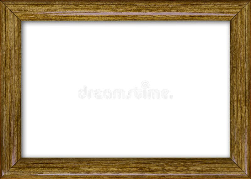 Empty Picture Frame with a Free Place Inside, Isolated on White Stock ...