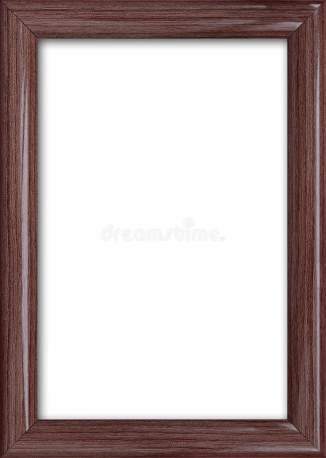 Empty Picture Frame with a Free Place Inside, Isolated on White Stock ...
