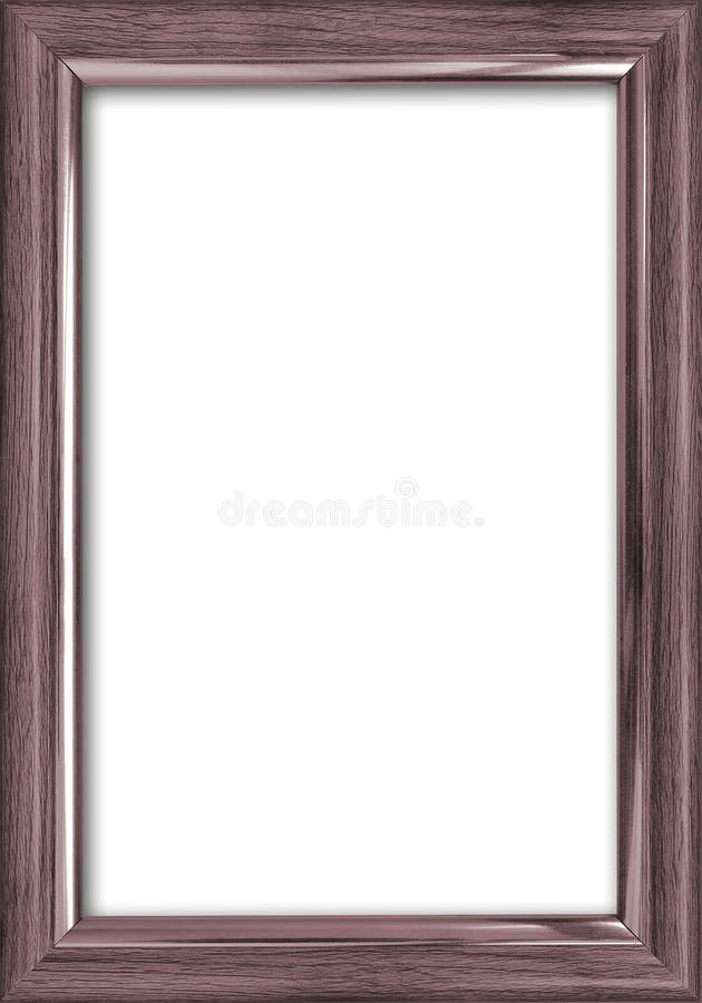 Empty Picture Frame with a Free Place Inside, Isolated on White Stock ...