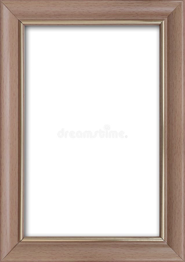 Empty Picture Frame with a Free Place Inside, Isolated on White Stock ...
