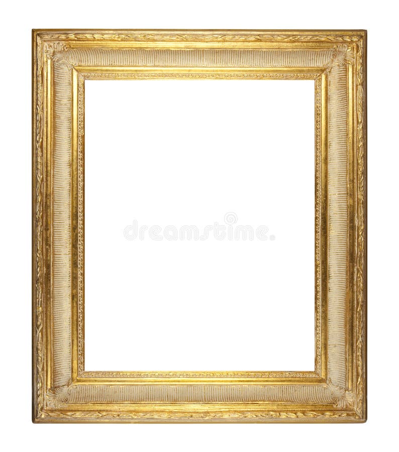 Empty Picture Frame Isolated Stock Image - Image of decorating ...