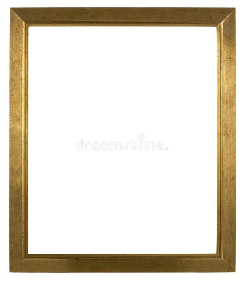 Empty Picture Frame Isolated on White Background Stock Photo - Image of ...