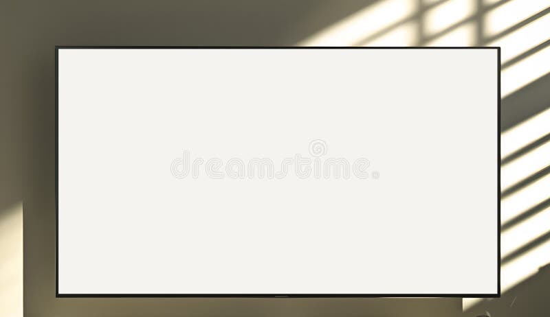 Empty Picture Frame Simulation Wall Modern Living Room Design Stock ...