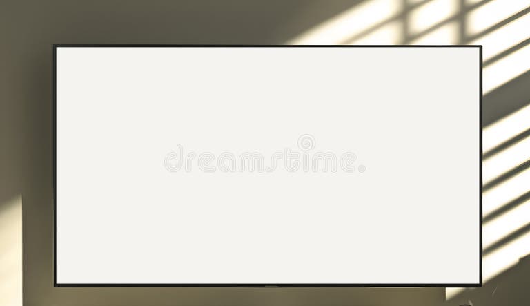 Empty Picture Frame Simulation Wall Modern Living Room Design Stock ...