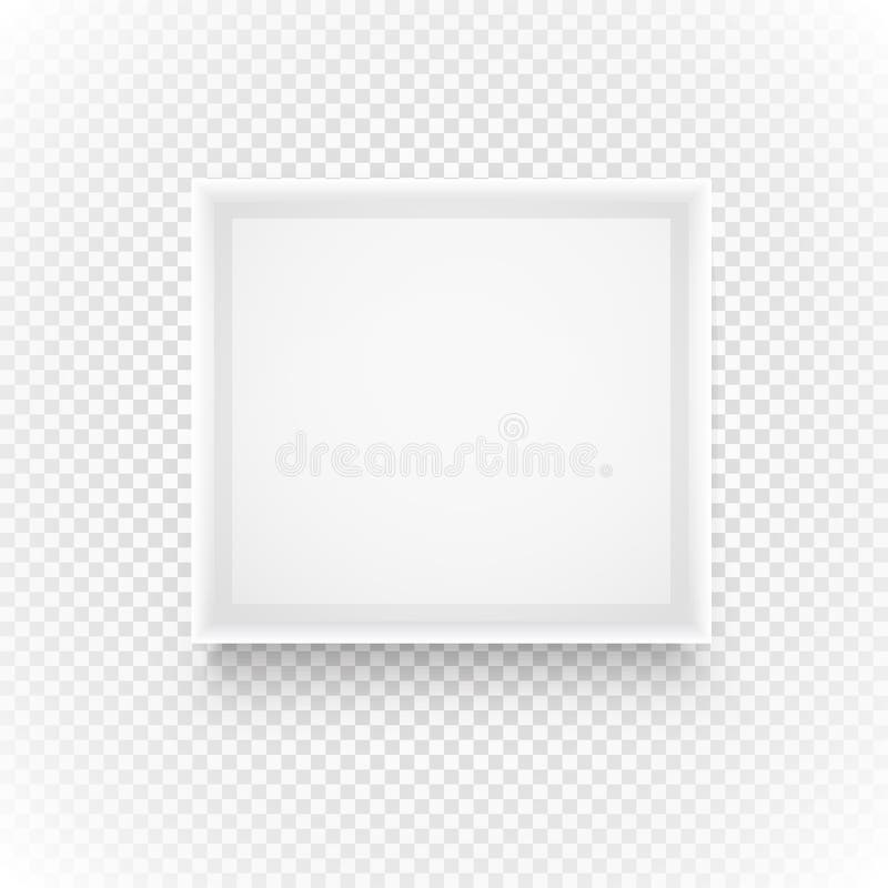 Empty Picture Frame on Transparent Stock Vector - Illustration of light ...