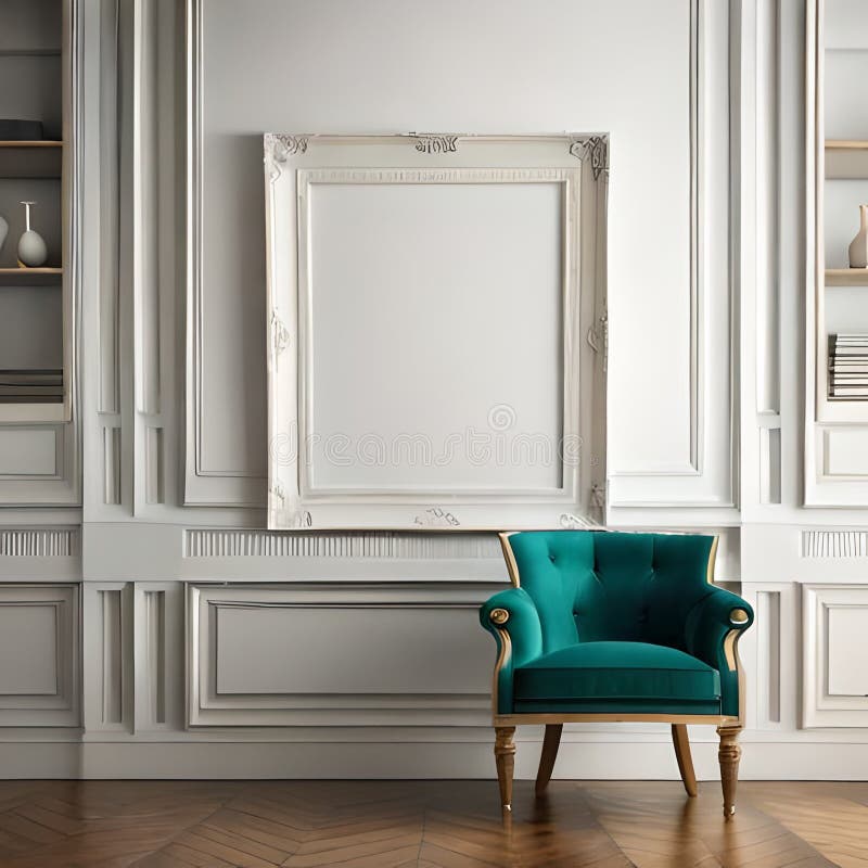 Beautiful Blank Frame Concept Stock Illustration - Illustration of home ...