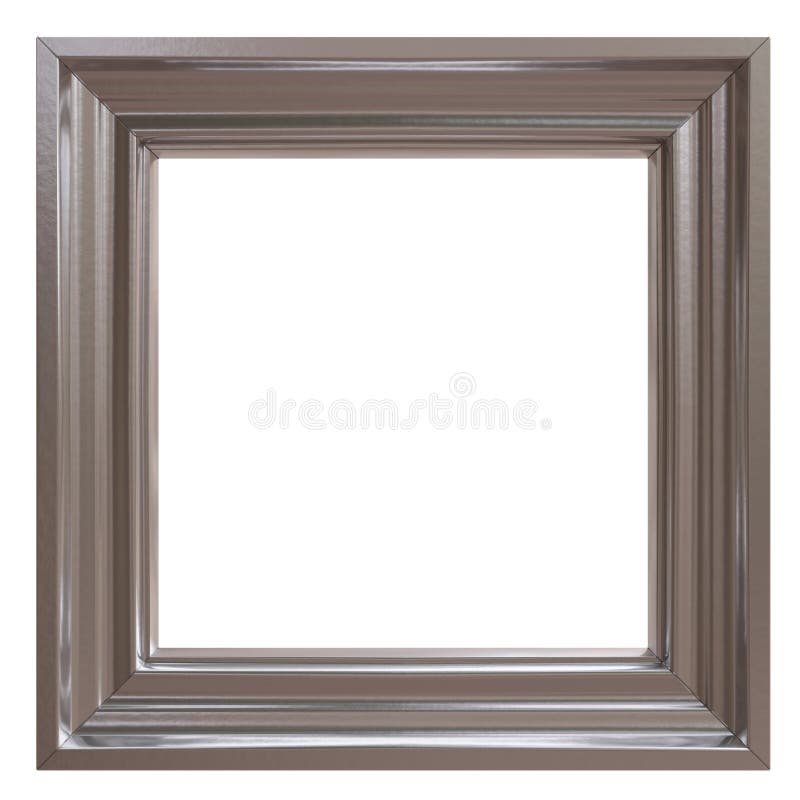 Empty Picture Frame on Wall, Isolated on White, 3d Render Stock ...