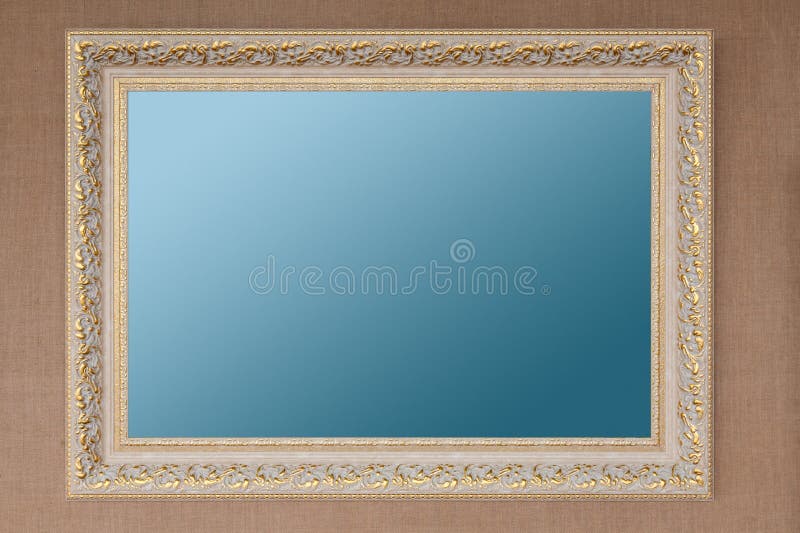 Empty picture frame stock image. Image of rustic, antique - 32976713