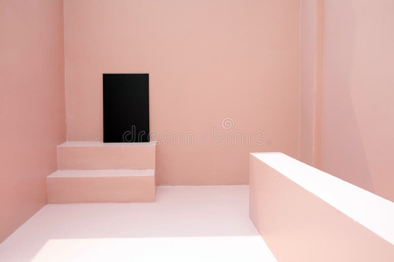 Empty Picture Template, Blank Canvas Mockup Stock Image - Image of ...