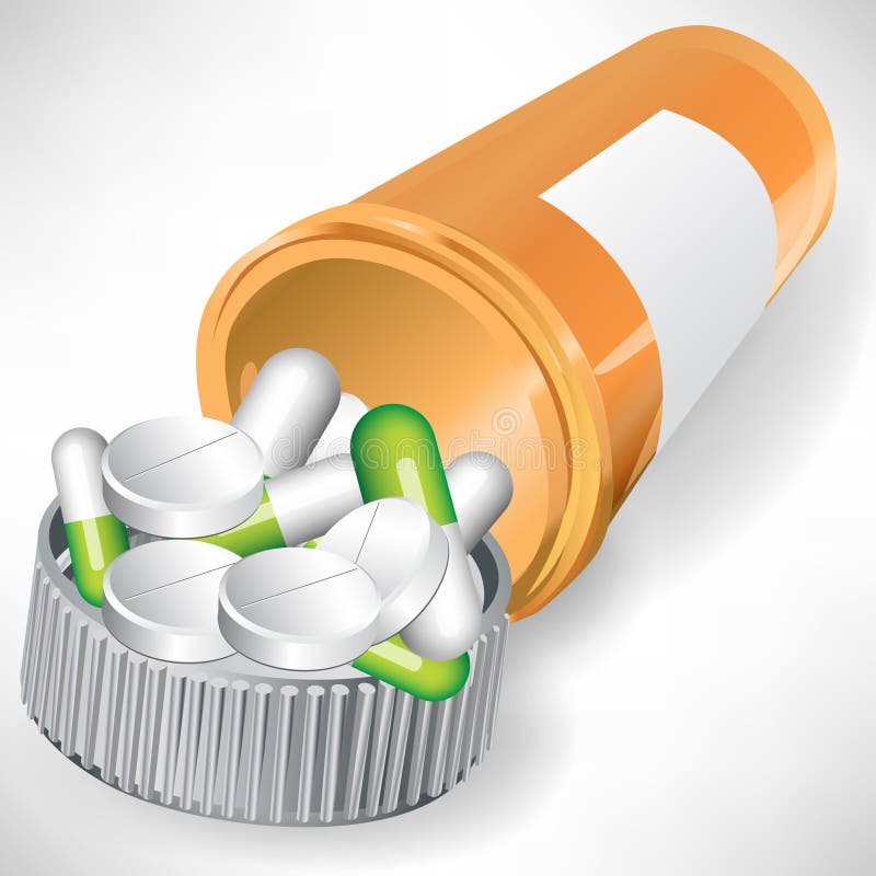 Spilled Pills Clipart