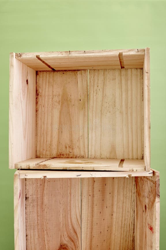 Empty Pine Box stock image. Image of packing, pine, outline - 84389191