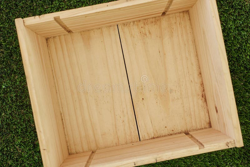 Empty Pine Box stock photo. Image of container, pine - 85244028