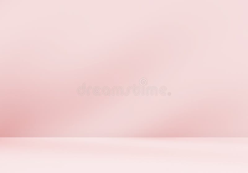 Empty Pink Colour Room Studio with Sunlight Effect Shadow on the Floor ...