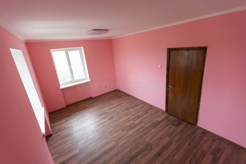 Empty Pink Room Interior for Design and Decoration Stock Image - Image ...