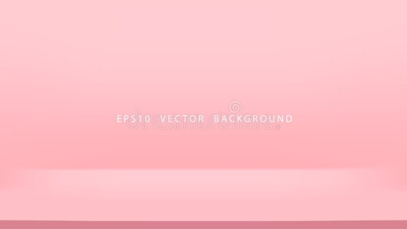 Empty Pink Stage Vector Background Stock Vector - Illustration of wall ...
