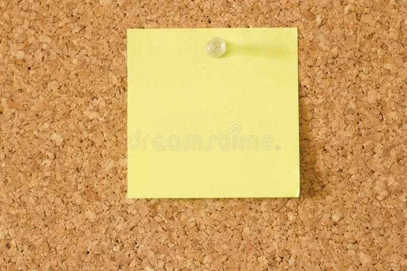 Empty Pinned Note stock image. Image of notice, board - 39985793