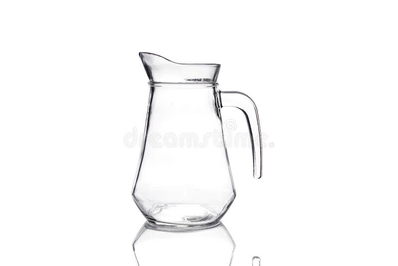 Empty Pitcher Isolated on a White Stock Photo - Image of abstract ...