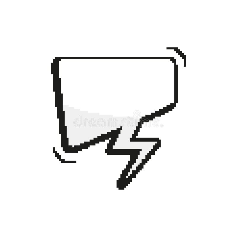 Empty Pixel Speech Bubble Message Dialogue for Text. Texting Dialogue ...