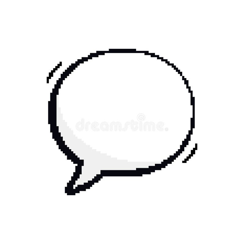 Empty Pixel Speech Bubble Message Dialogue for Text. Texting Dialogue ...