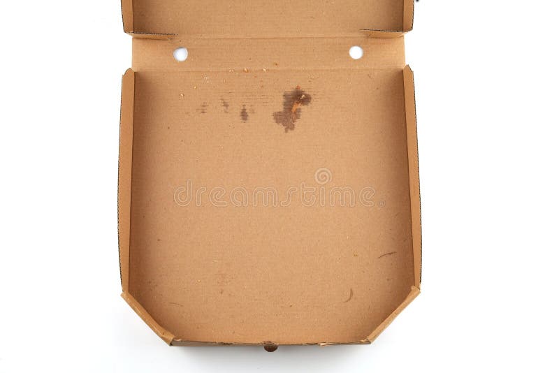 Empty Pizza Box. Pizza Box Isolated Open Empty and Closed Carton ...